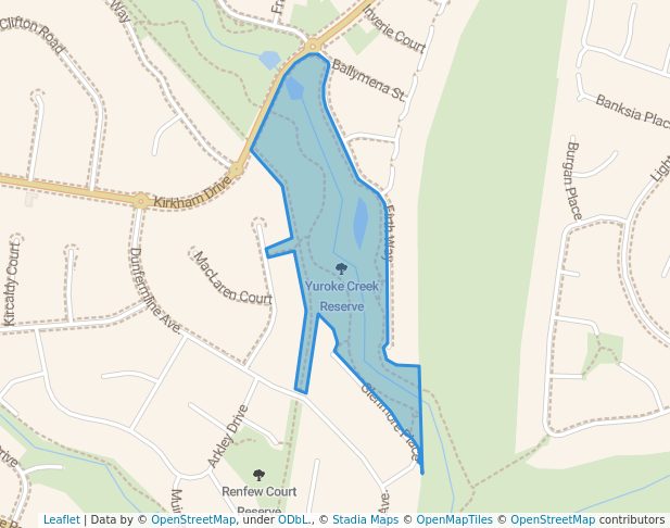 Yuroke Creek Reserve in Greenvale | Map and Routes