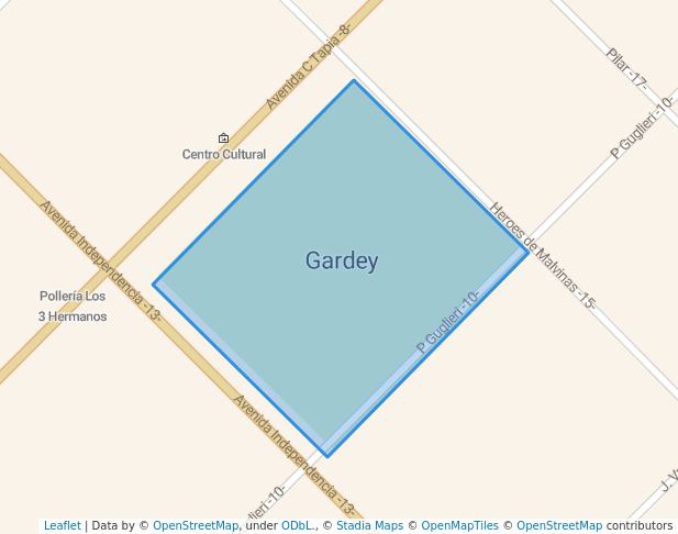 Plaza Principal de Gardey in Gardey | Map and Routes