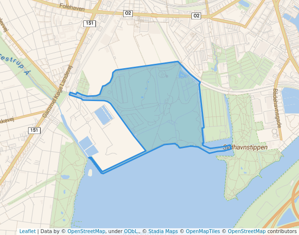 Valbyparken in København | Map and Routes