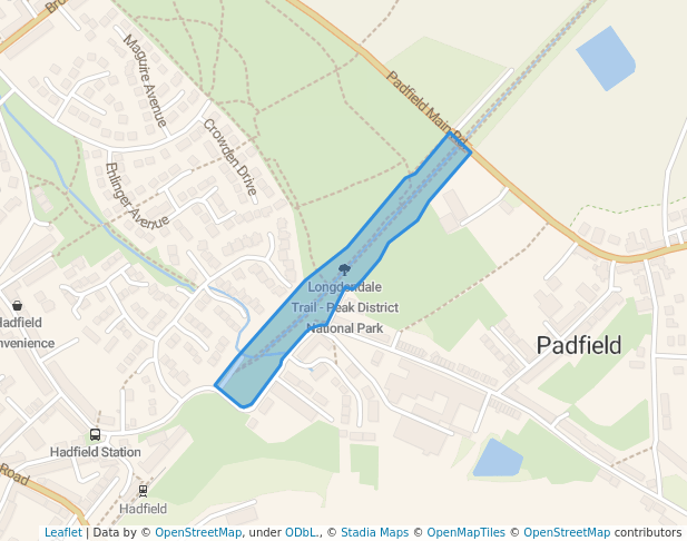 Longdendale Trail - Peak District National Park in Padfield | Map and ...