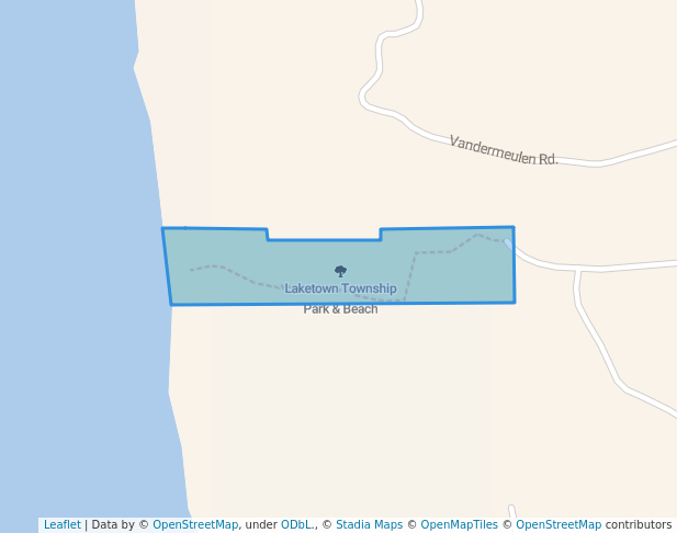Laketown Township Park & Beach in Holland | Map and Routes