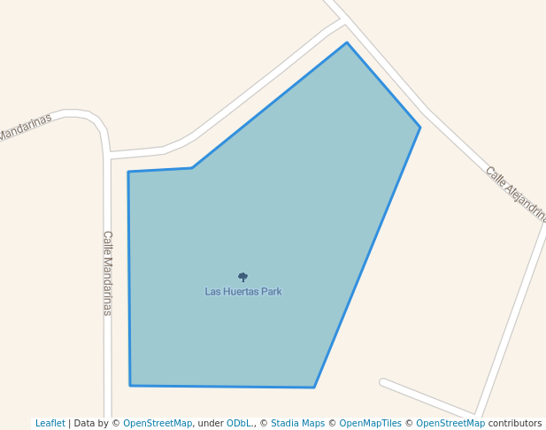 Las Huertas Park in Delicias | Map and Routes
