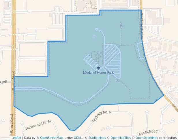 Medal of Honor Park in Mobile | Map and Routes