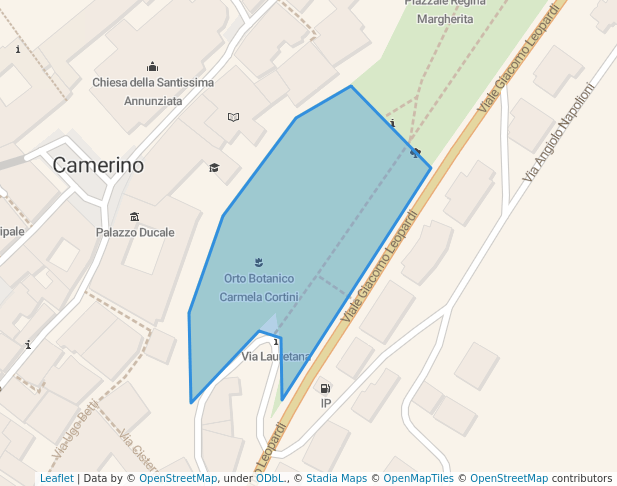 Orto botanico in Camerino | Map and Routes