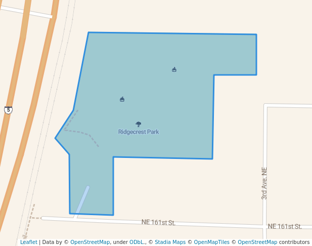 Ridgecrest Park in Shoreline | Map and Routes