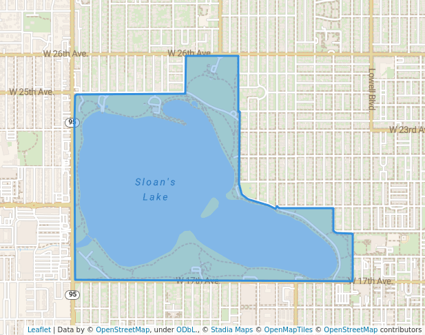 Sloan's Lake Park in Denver | Map and Routes