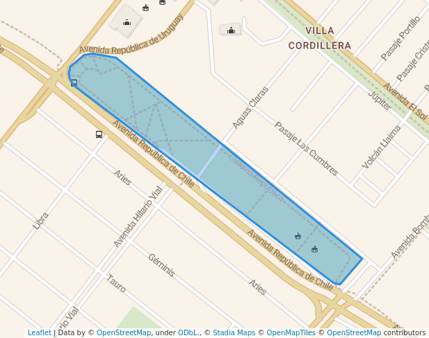 Parque Cordillera in Rancagua | Map and Routes