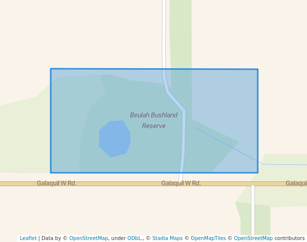 Beulah Bushland Reserve in Willenabrina | Map and Routes