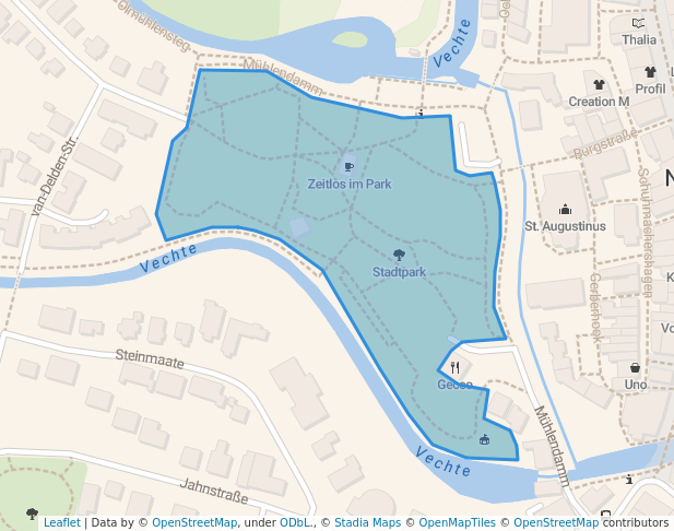 Stadtpark in Nordhorn | Map and Routes
