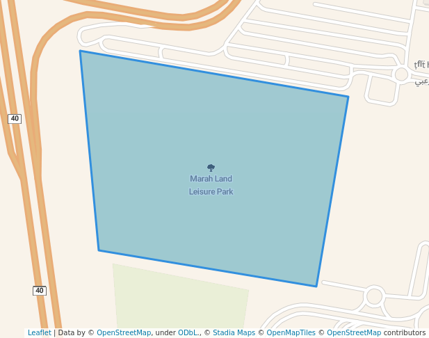 Marah Land Leisure Park in Ahmadi | Map and Routes