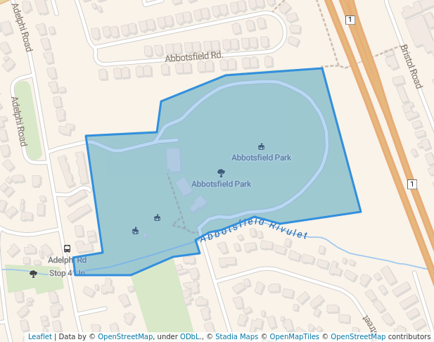 Abbotsfield Park in Claremont | Map and Routes