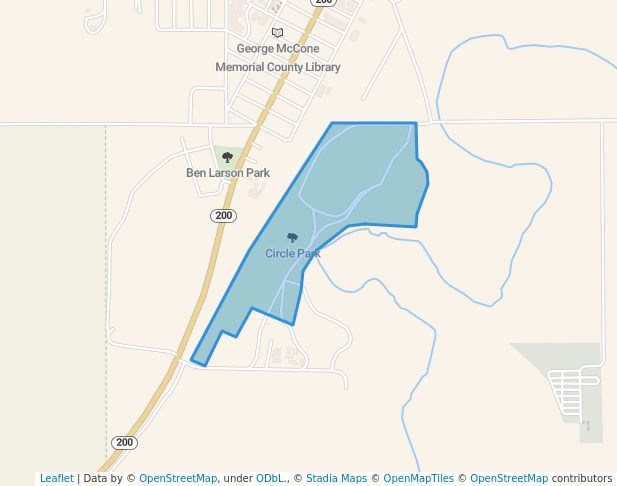 Circle Park in Circle | Map and Routes