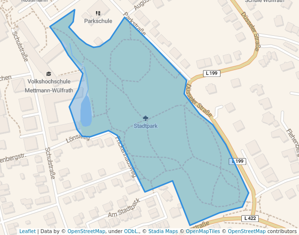 Stadtpark in Wülfrath | Map and Routes
