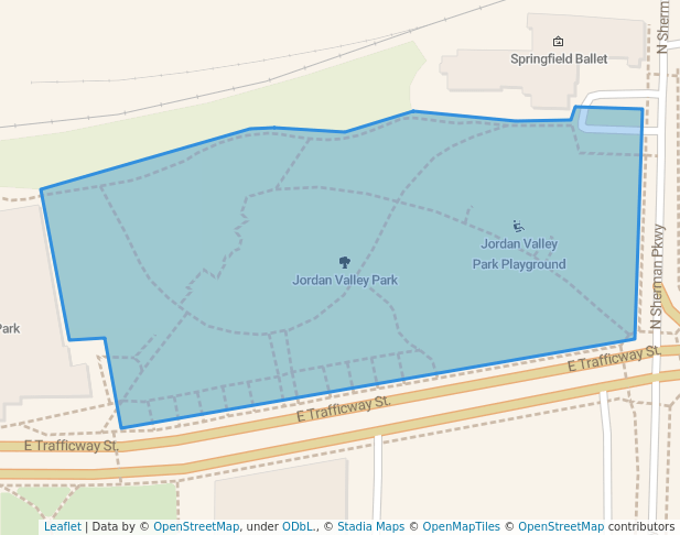 Jordan Valley Park in Springfield | Map and Routes