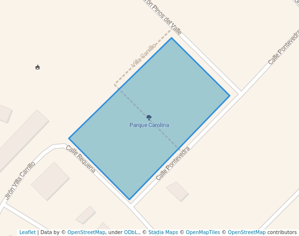 Parque Carolina in Santiago de Surco | Map and Routes