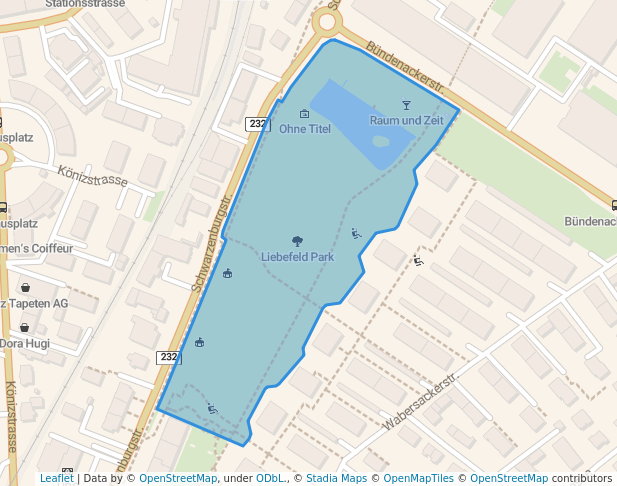 Liebefeld Park in Köniz | Map and Routes