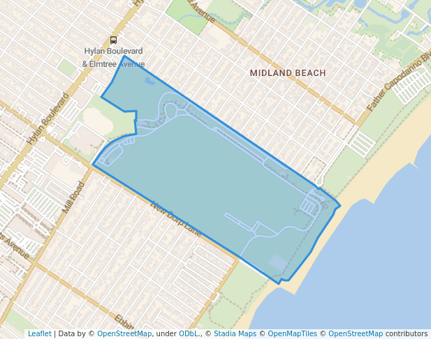 Miller Field in New York | Map and Routes