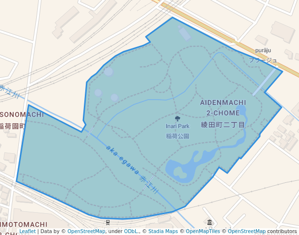 Inari Park in Toyama | Map and Routes