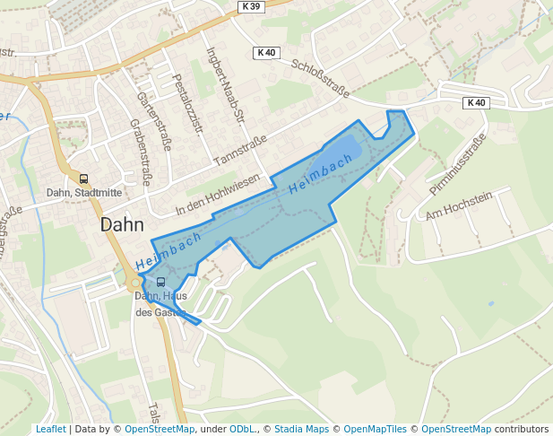 Kurpark Dahn in Dahn | Map and Routes