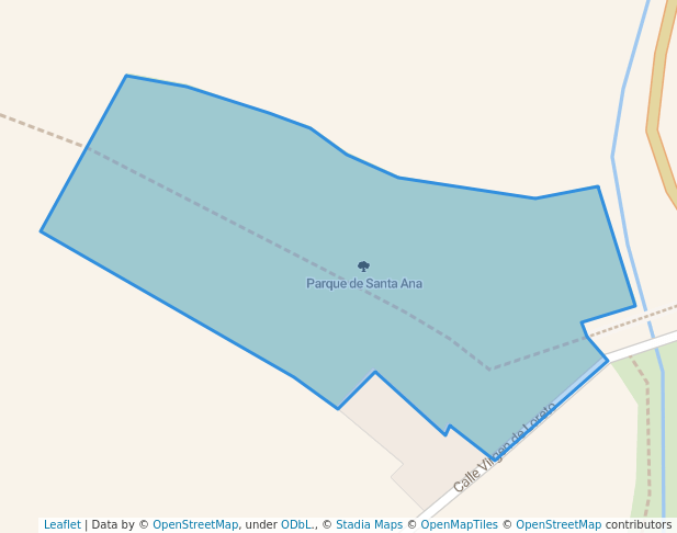 Parque de Santa Ana in Dos Torres | Map and Routes