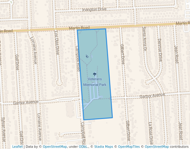 Veterans Memorial Park in Warren | Map and Routes