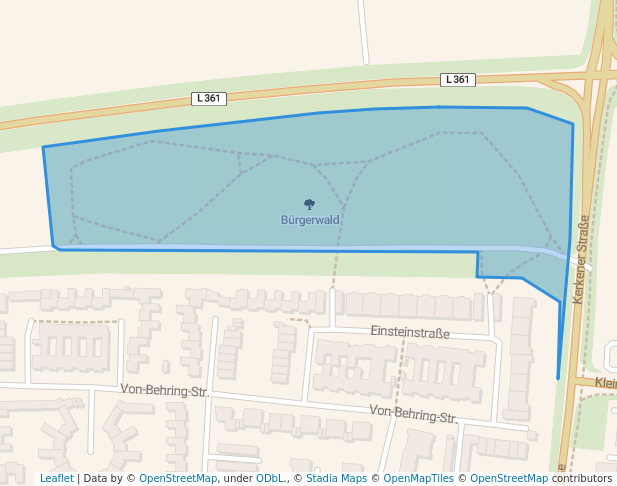 Bürgerwald in Kempen | Map and Routes