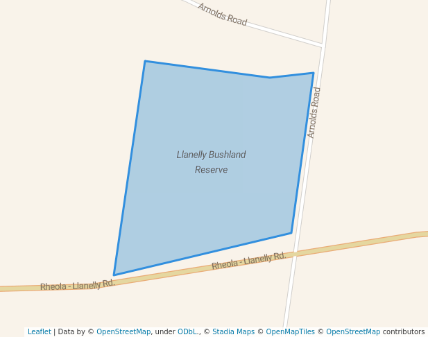 Llanelly Bushland Reserve in Llanelly | Map and Routes