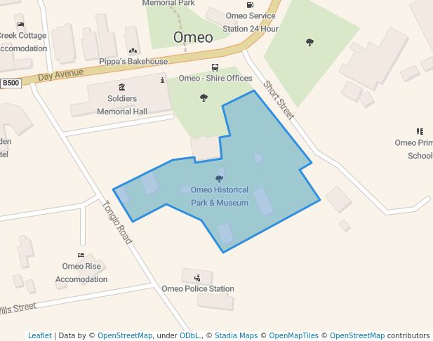 Omeo Historical Park & Museum in Omeo | Map and Routes