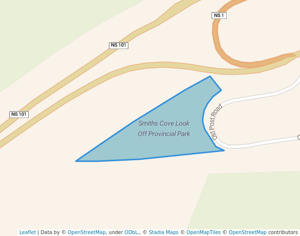 Smiths Cove Look Off Provincial Park in Smiths Cove | Map and Routes