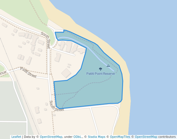 Patiti Point Reserve in Timaru | Map and Routes