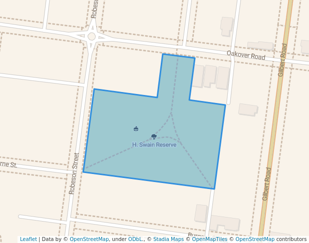 H. Swain Reserve in Preston | Map and Routes