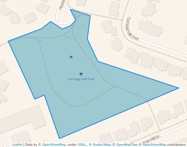 Carriage Hill Park in London | Map and Routes