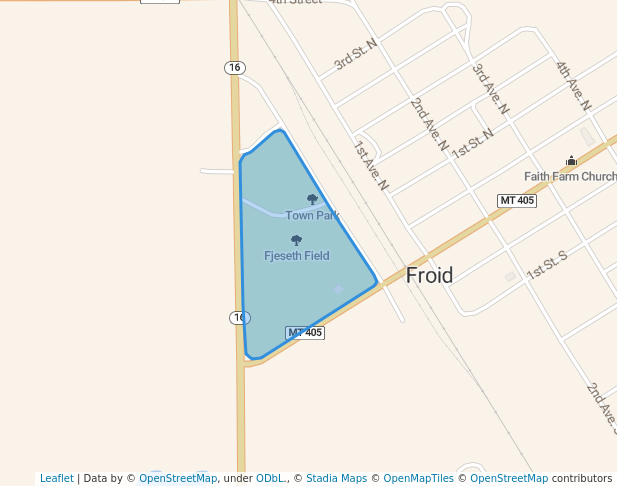 Fjeseth Field in Froid | Map and Routes
