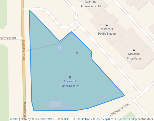 Maraenui Shops Reserve in Napier | Map and Routes