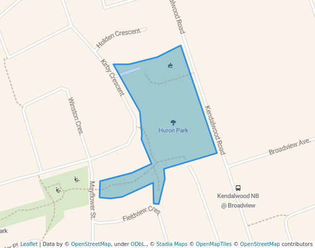 Huron Park in Whitby | Map and Routes