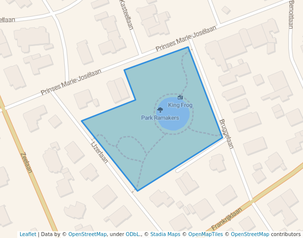 Park Ramakers in Bredene | Map and Routes