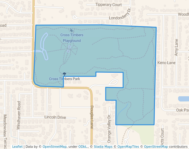 Cross Timbers Park in North Richland Hills | Map and Routes
