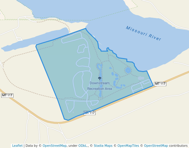 Downstream Recreation Area in Nashua | Map and Routes