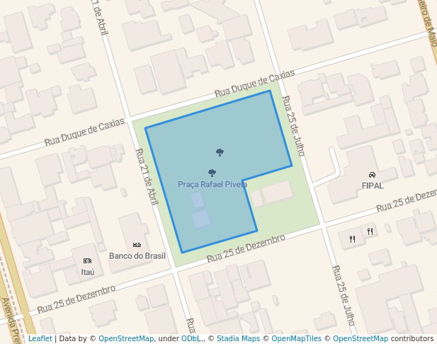 Praça Rafael Piveta in Palotina | Map and Routes