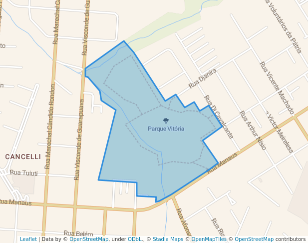 Parque Vitória in Cascavel | Map and Routes
