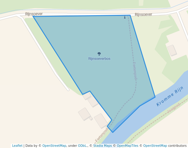 Rijnsoeverbos in Bunnik | Map and Routes