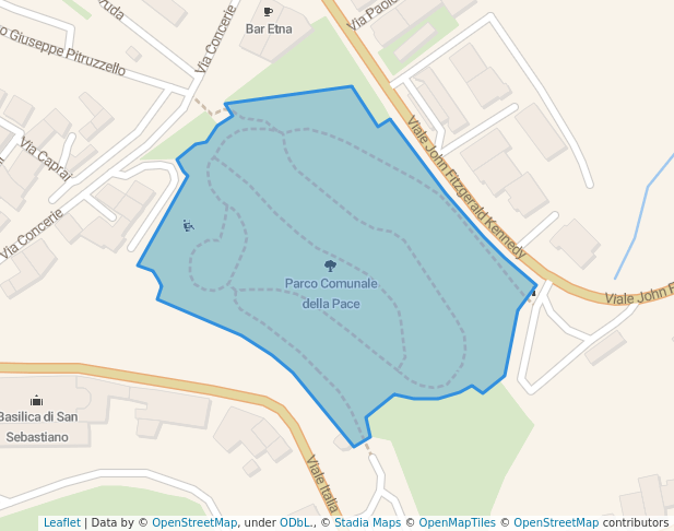 Parco Comunale della Pace in Melilli | Map and Routes