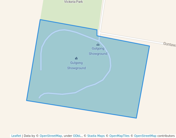 Gulgong Showground in Gulgong | Map and Routes