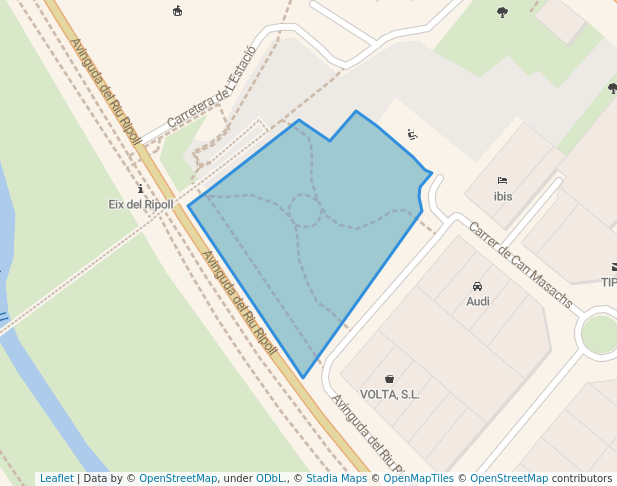 Parc del riu Ripoll in Ripollet | Map and Routes