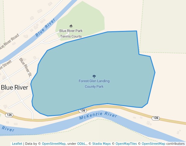 Forest Glen Landing County Park in Finn Rock | Map and Routes