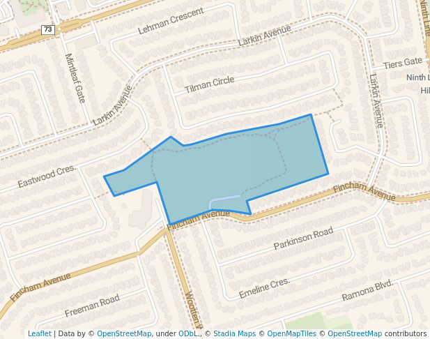 Mintleaf Park in Markham | Map and Routes