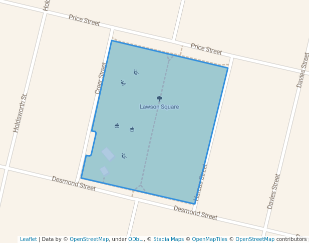 Lawson Square in Merrylands | Map and Routes