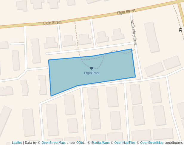 Elgin Park in Brantford | Map and Routes