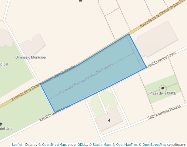 Paseo del Presidente Adolfo Suárez in Villa del Río | Map and Routes