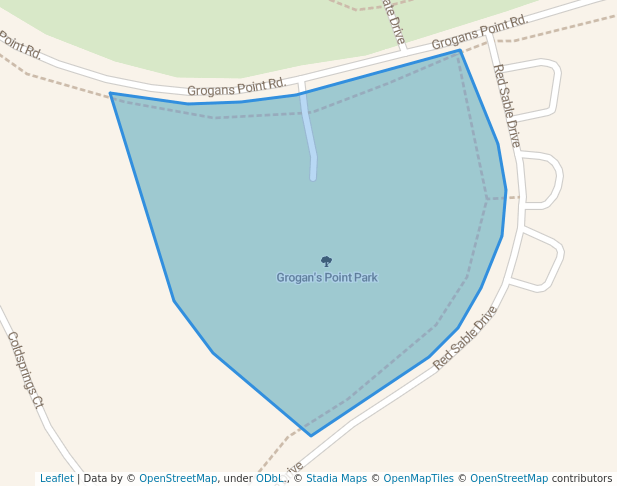 Grogan's Point Park in The Woodlands | Map and Routes